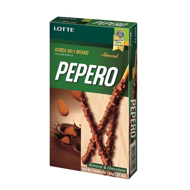Lotte Almond And Chocolate Pepero Stick 32g Biscuits And Chips Food