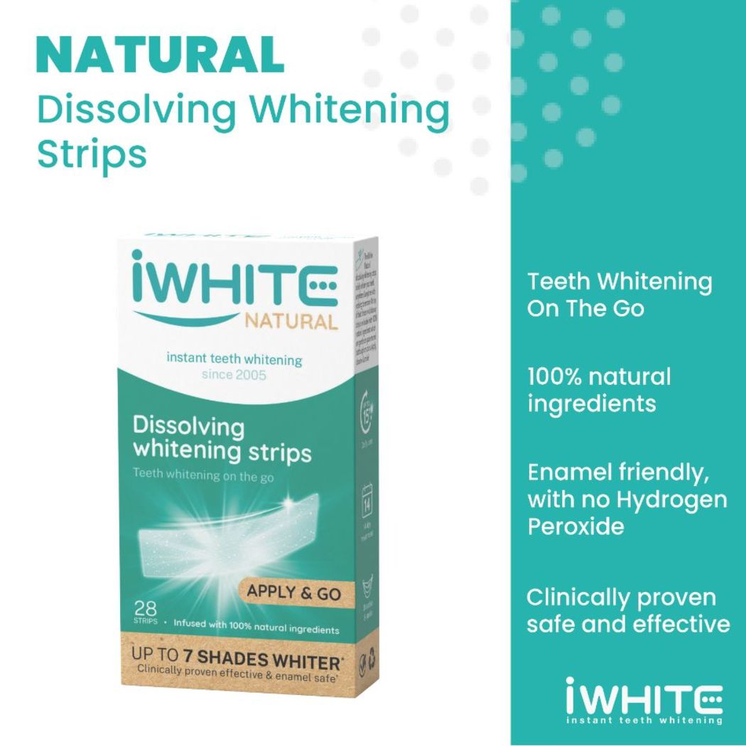 Iwhite Natural Dissolving Whitening Strips Toothpaste Oral Care